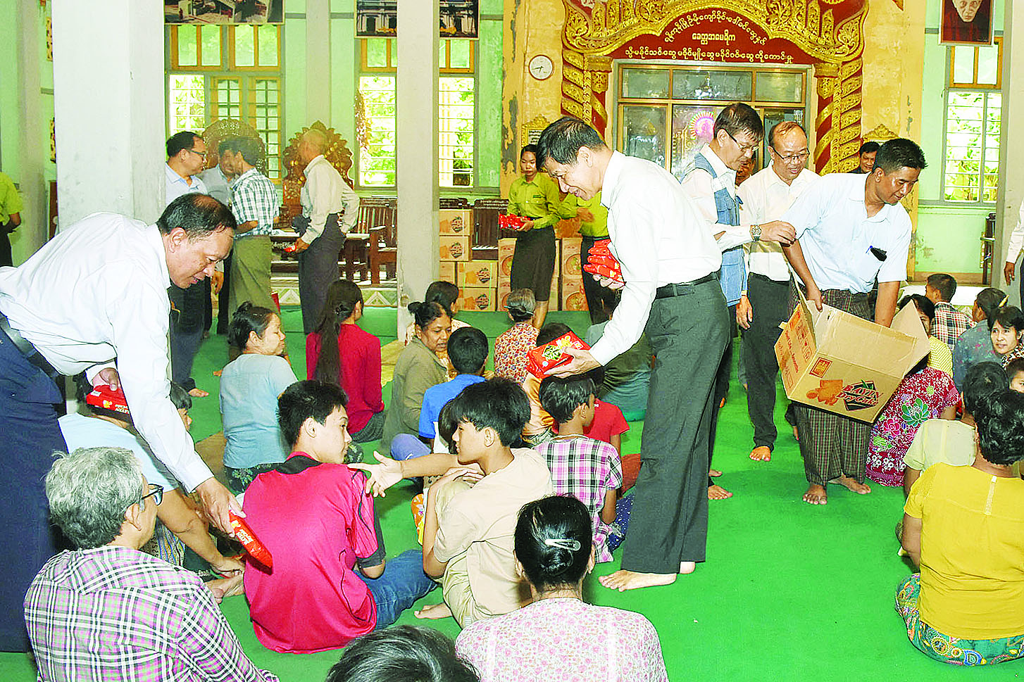 မန္တလေးတိုင်းဒေသကြီး ဝန်ကြီးချုပ် ကျောက်ဆည်ခရိုင်အတွင်းရှိ ယာယီရေဘေးရ